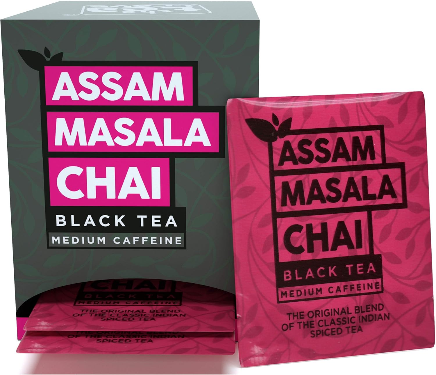 The Tea Trove Assam Black Masala Chai Tea Bags, Organic Cinnamon ...