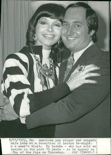 Amazon.com: Vintage photo of Neil Sedaka and wife Leba Strassberg ...