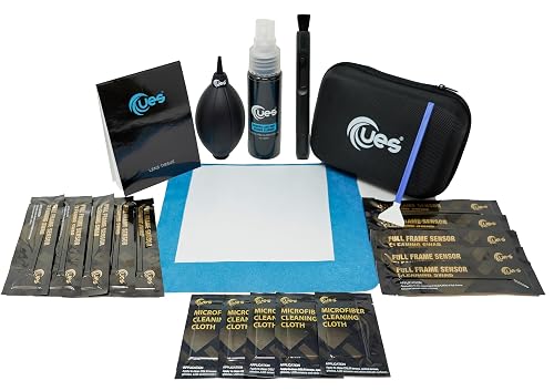 UES 21-in-1 Camera Cleaning Kit: 10 Full-Frame Sensor Cleaning Swabs, 5 ...