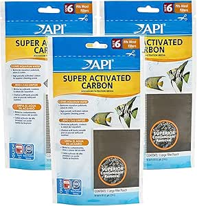 Amazon.com : API 3 Pack of Super Activated Carbon Filter Pouches, Size ...