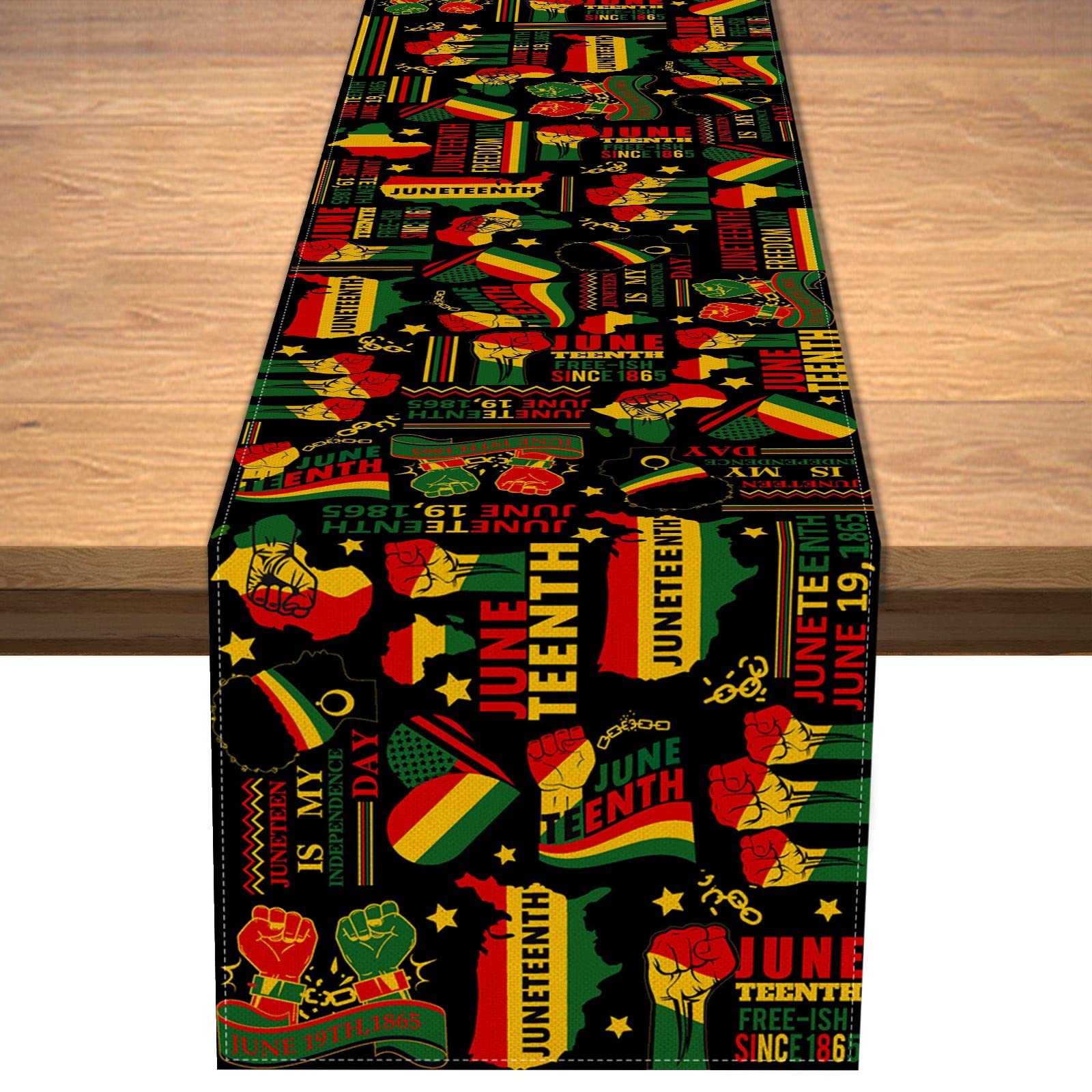 Juneteenth Table Runner Black Pride African American Festival ...