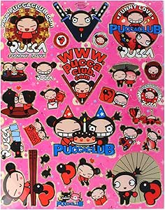 1 Piece Pucca and Garu Stickers - Pucca and Garu Sticker Sheet: Amazon ...
