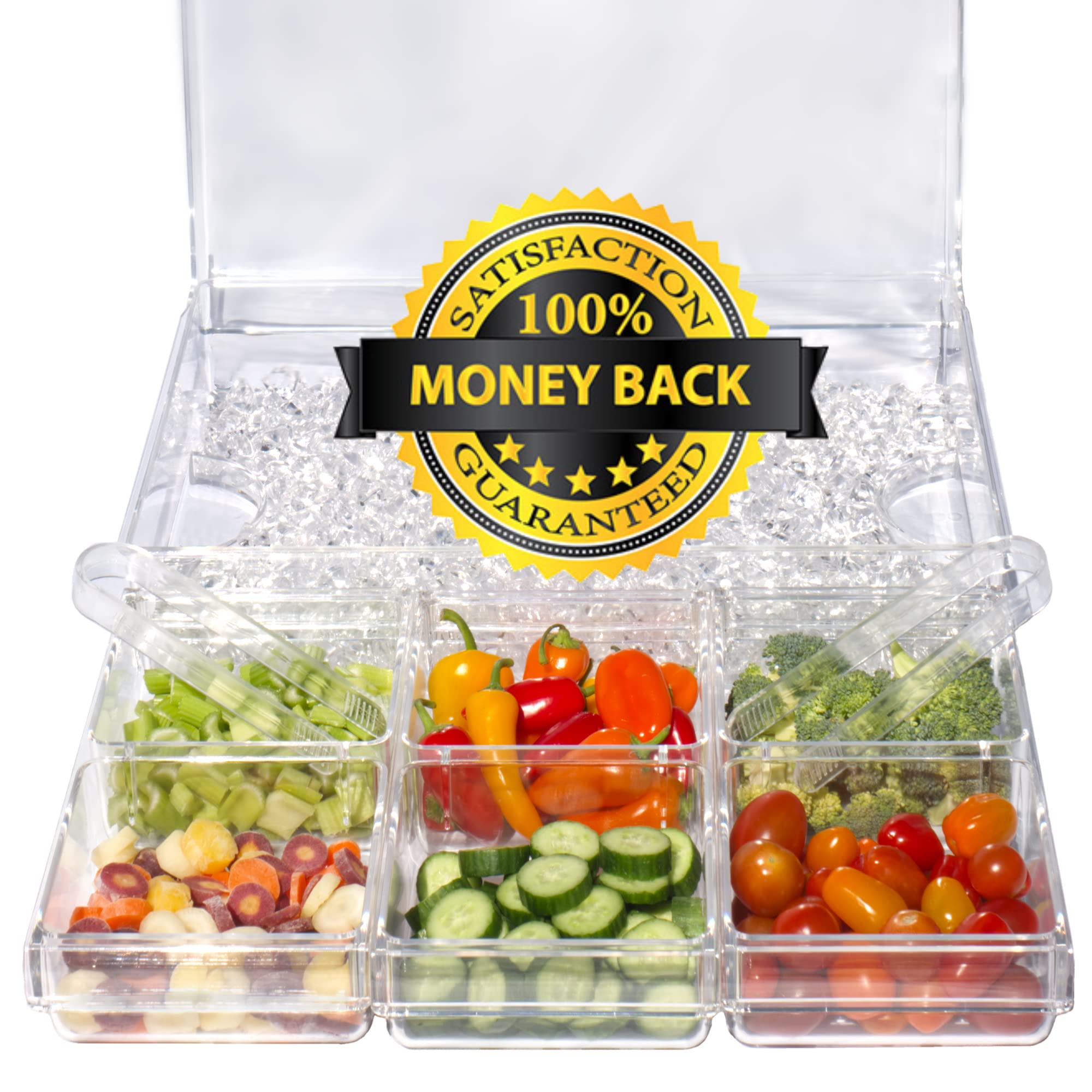 Mua ImpiriLux Ice Chilled Six Compartment Condiment Server Caddy ...