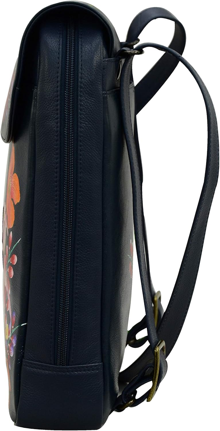 Anuschka Women’s Genuine Leather Large Convertible Flap Backpack |Hand ...