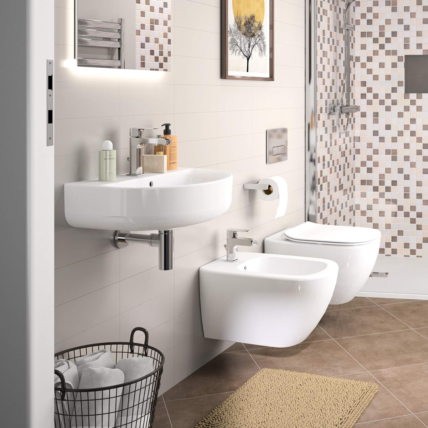 Ideal Standard BC493AA Cerafine D External Shower Mixer Tap with ...