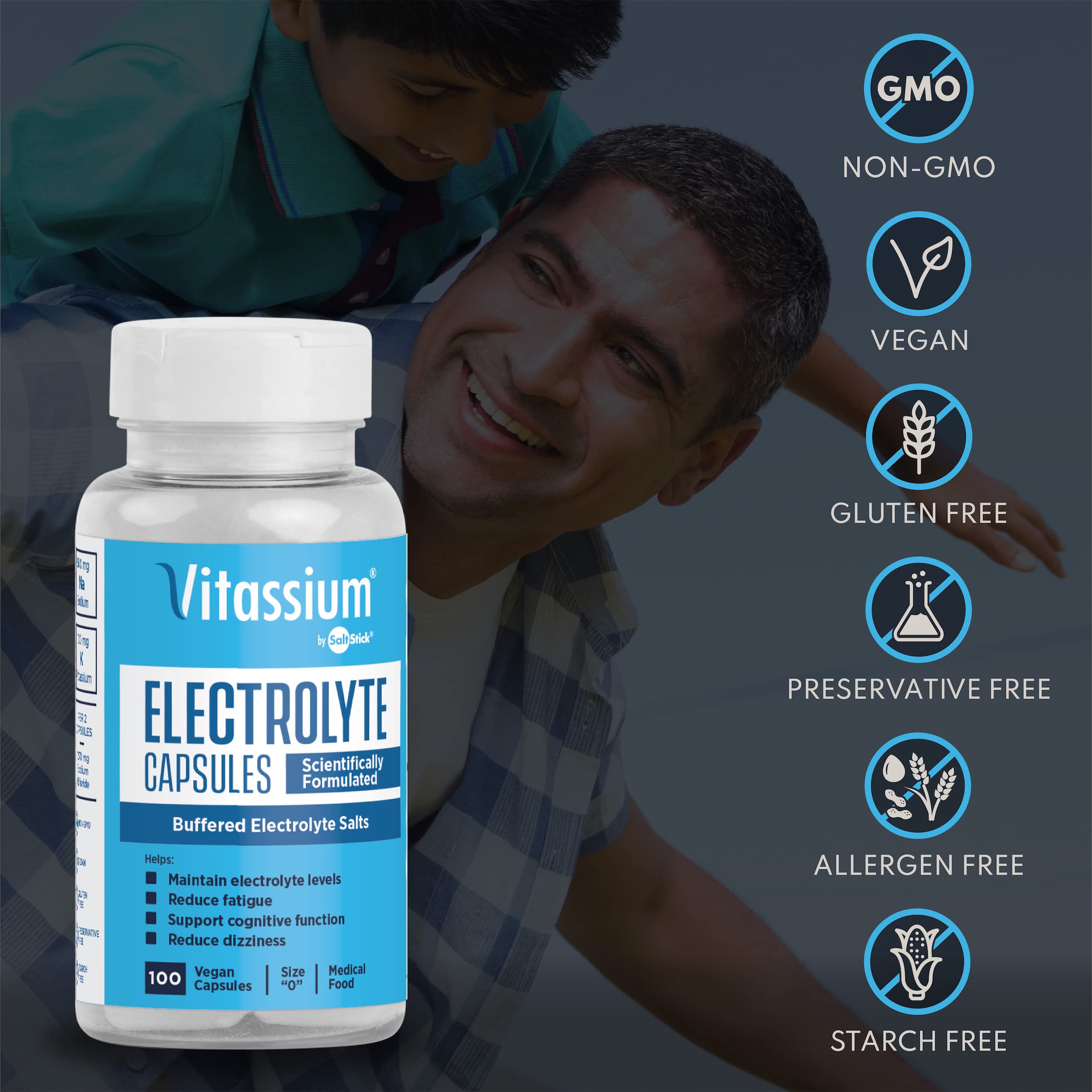 Mua Vitassium Electrolyte Capsules, Electrolytes for Dietary Management ...