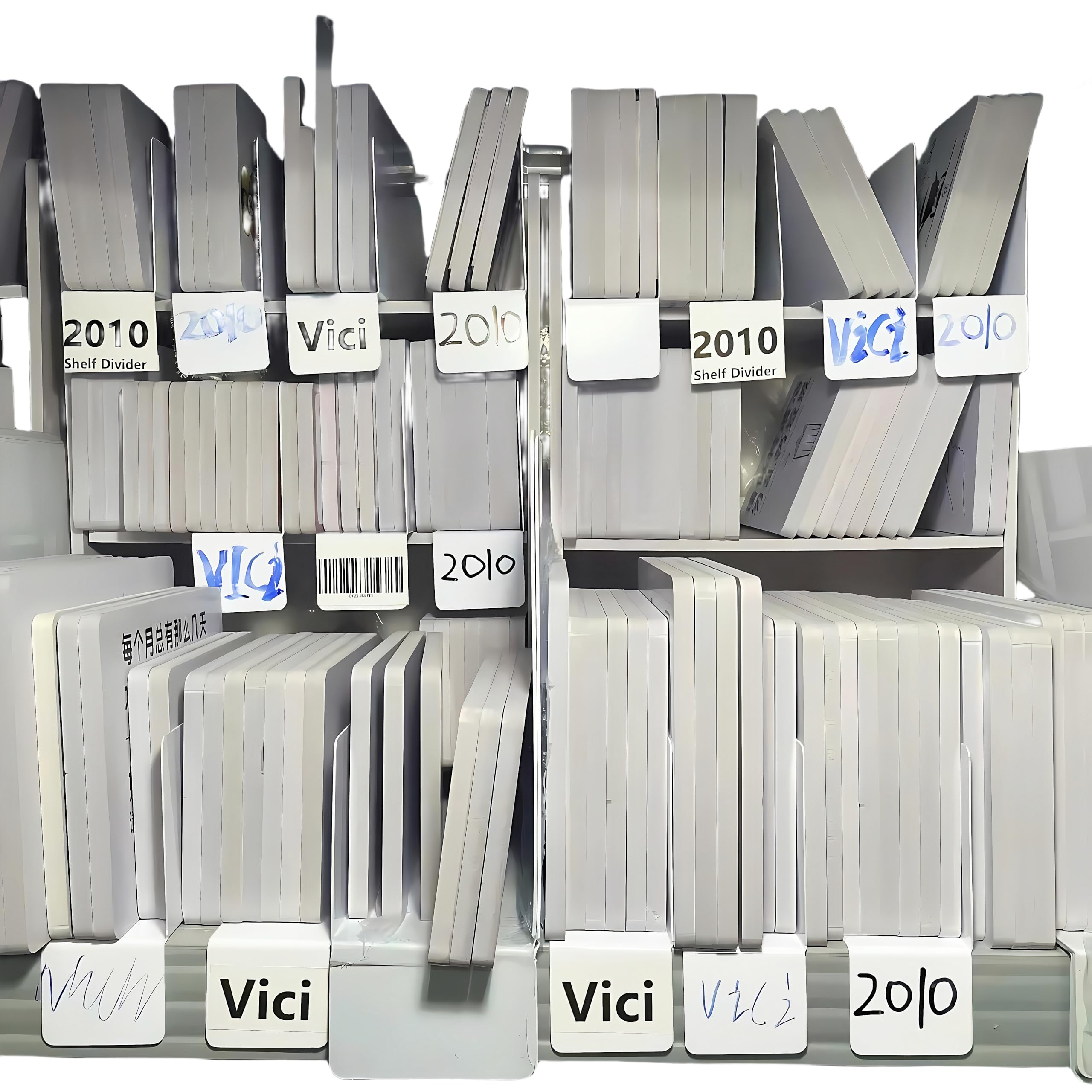 Vici 20 Pcs 20 * 10CM 1MM PVC Folder Classification Partition File ...