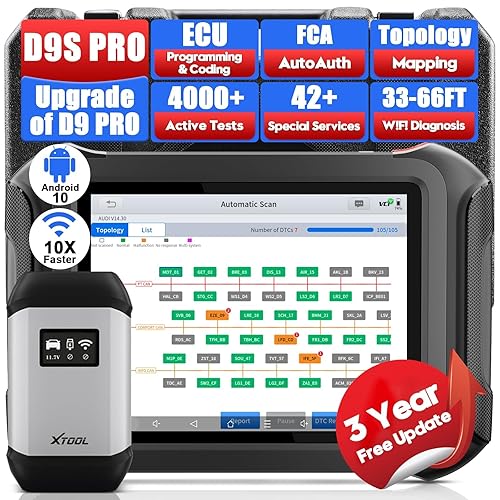 XTOOL D9S PRO ECU Programming and Coding Automotive Scan Tool: 2025 ...