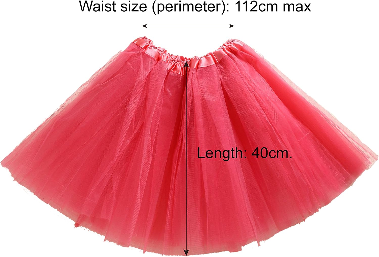 INNOBASE 80s Adult Tutu Skirt Petticoat Fancy Dress 1980s Costume ...