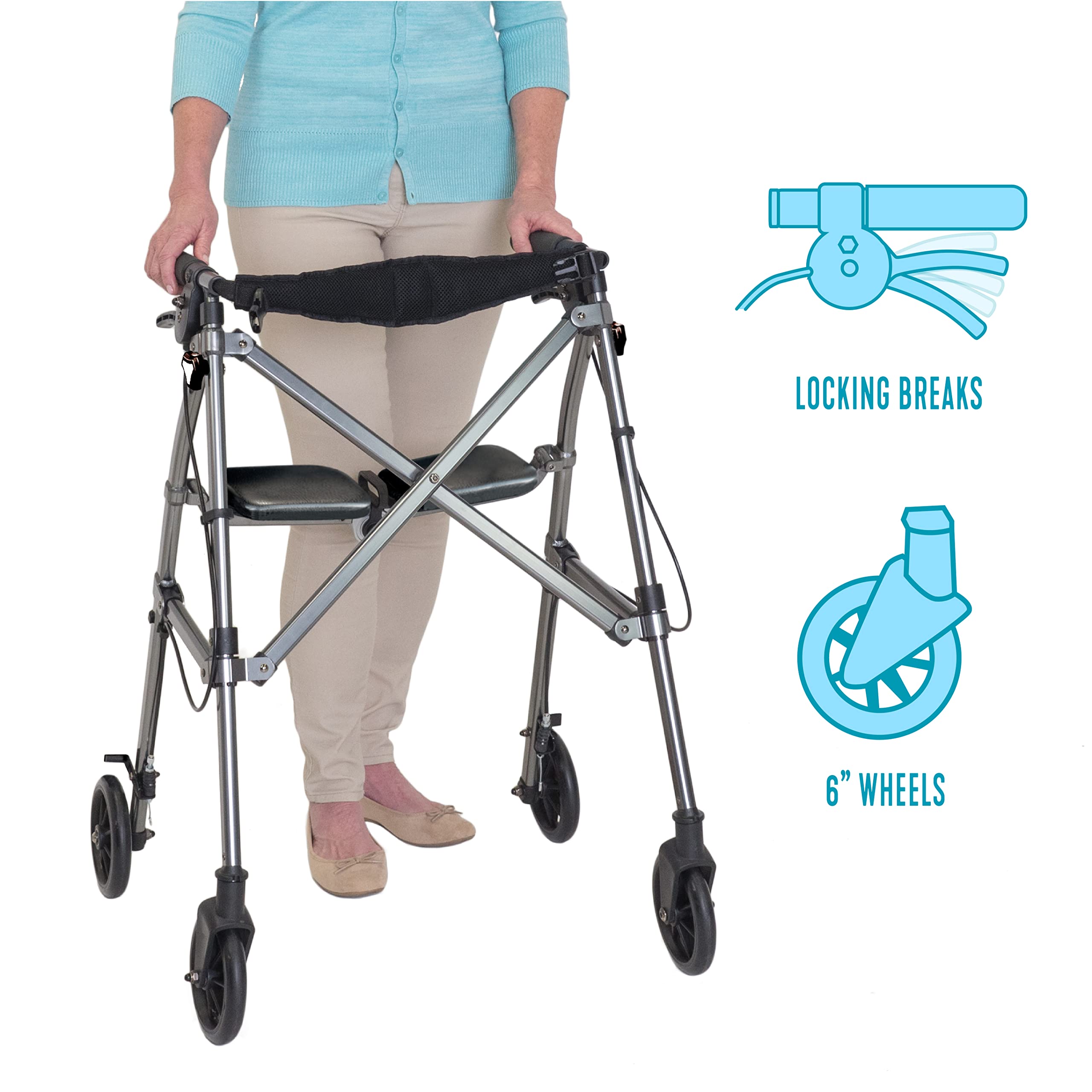 Mua Stander Wonder Rollator, Lightweight Folding Space Saver Mobility ...