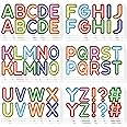 Amazon.com: Chinco 232 Pcs 24 Sheets Large Letter Stickers 2.5 Inch Alphabet Letter Stickers ...