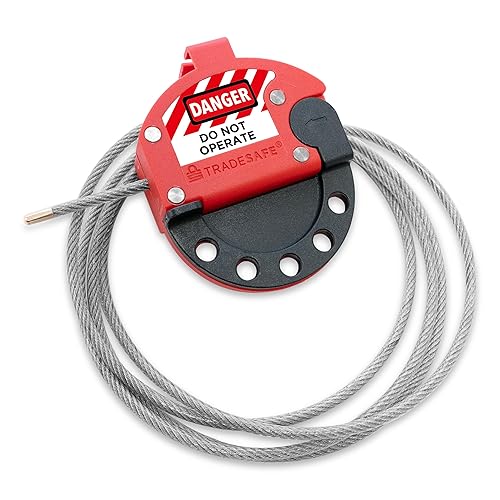 TRADESAFE Lockout Tagout Cable Lock - 6ft Adjustable Cable Lockout ...