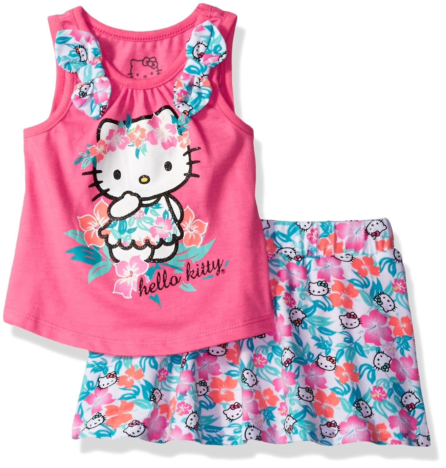Hello Kitty - Conjunto de Falda para niña, Rosado, 10: Amazon.com.mx ...