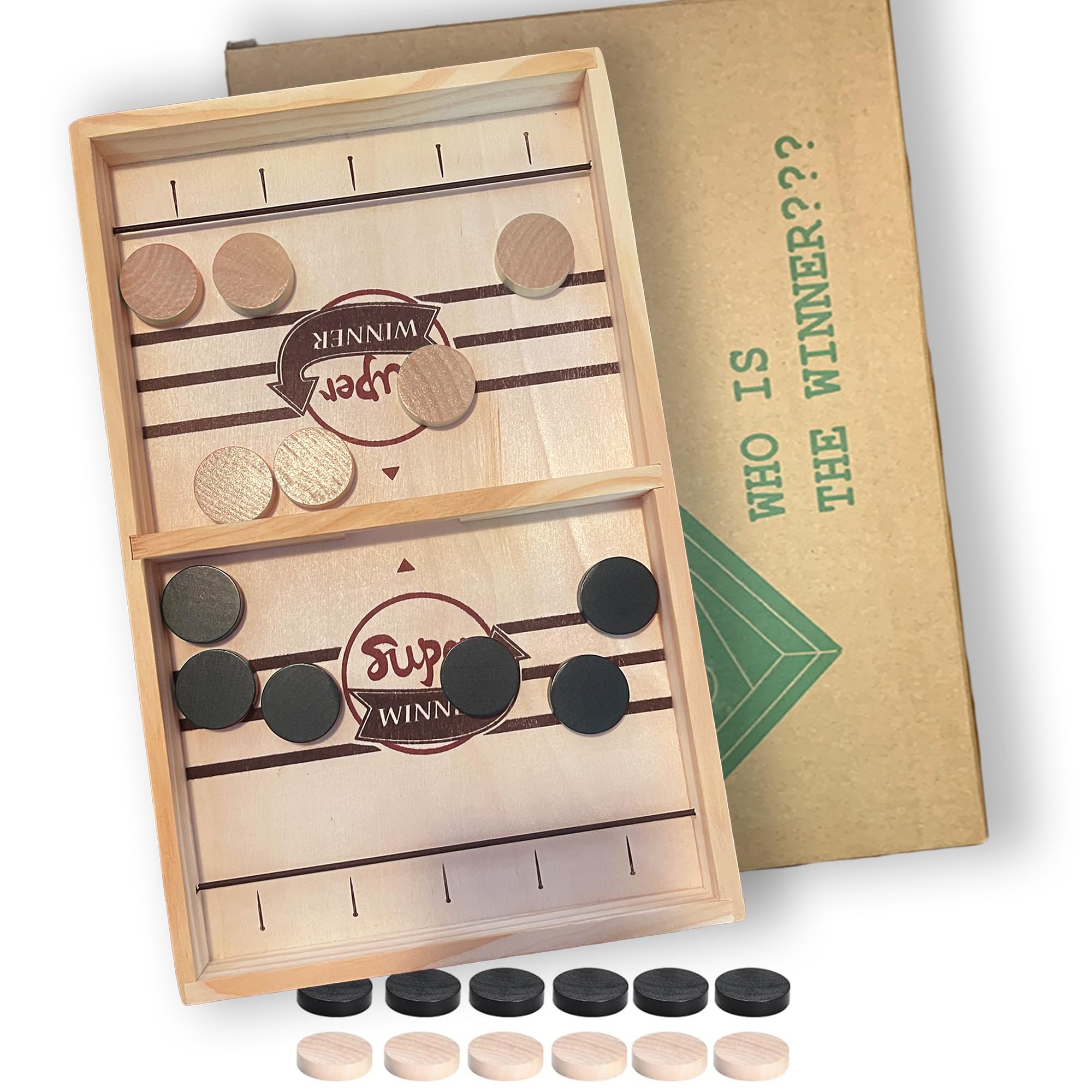 Mua Sling Puck Board Game I Table Top Puck Table Game I Wooden Family ...