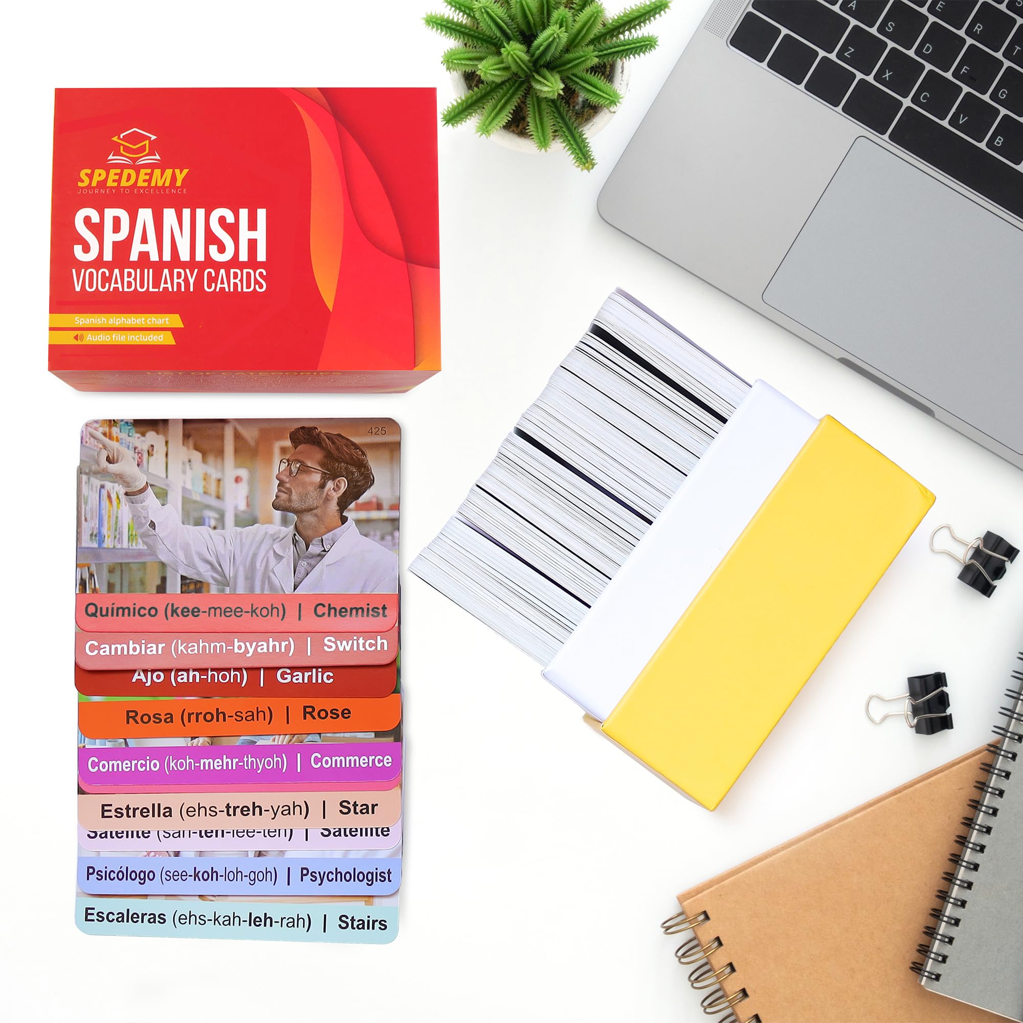 Mua Spanish Vocabulary Flash Cards for Adults Beginners – 276 Cards 720 ...