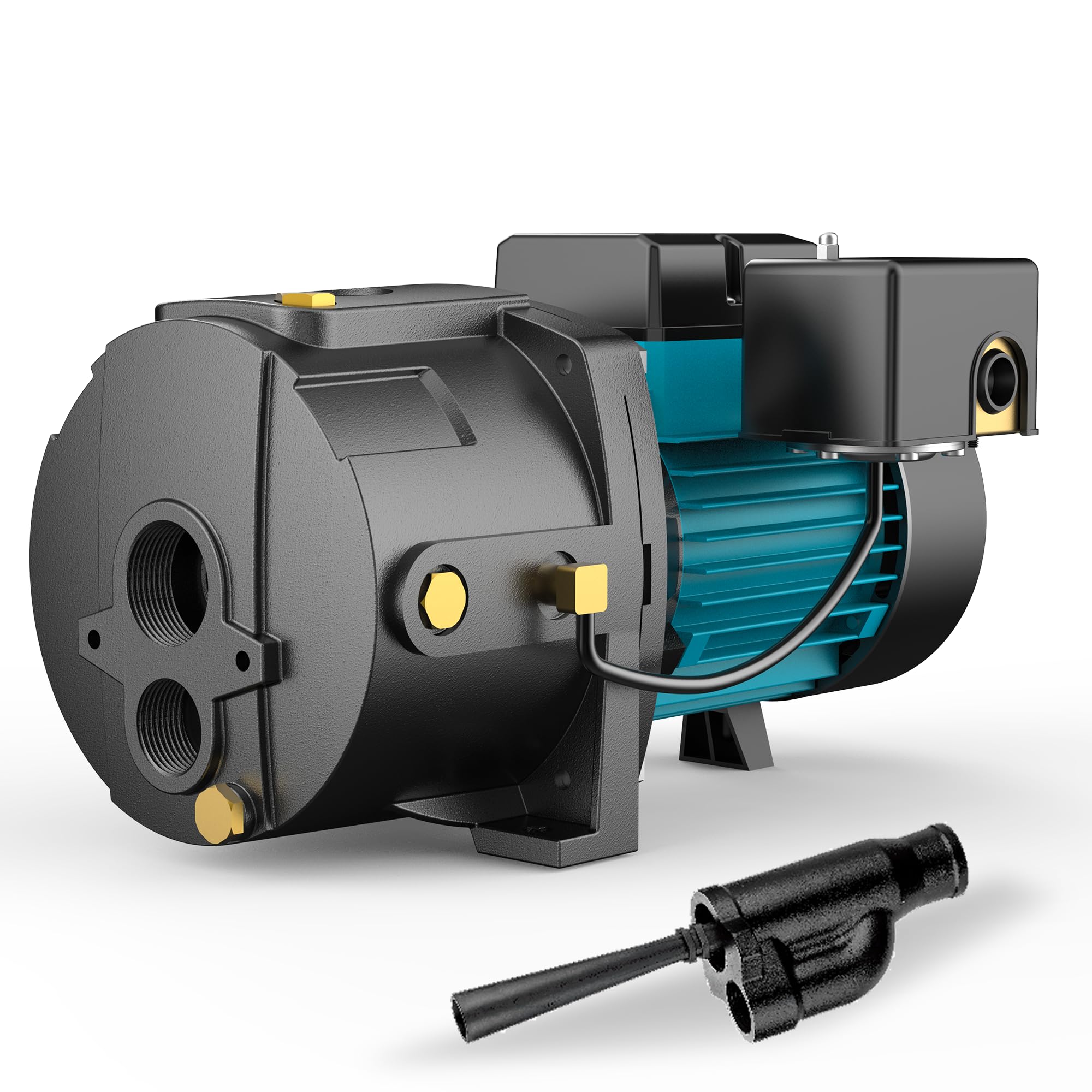 BOMGIE 1 HP Shallow/Deep Well Pump with Ejector Kit - Cast Iron Jet ...
