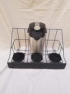 Amazon.com: 3 Airpot Serving Rack, Black steel, 5003080: Kitchen & Dining