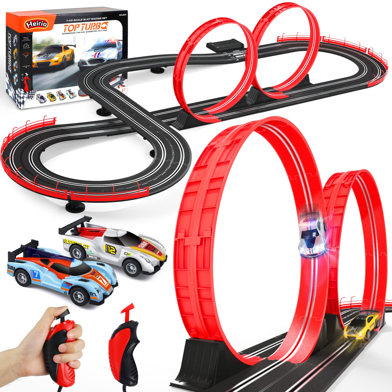Mua Race Track Toys for Boys Age 8-12 with 2 Loop, 4 Race Cars 1:43 ...