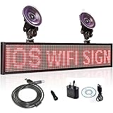 Leadleds 12V Car Message Sign Scrolling Display Board LED Programmable ...