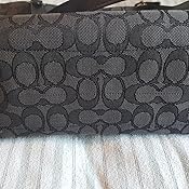 Amazon.com: Coach ZIP TOP TOTE IN SIGNATURE JACQUARD, Black Smoke ...