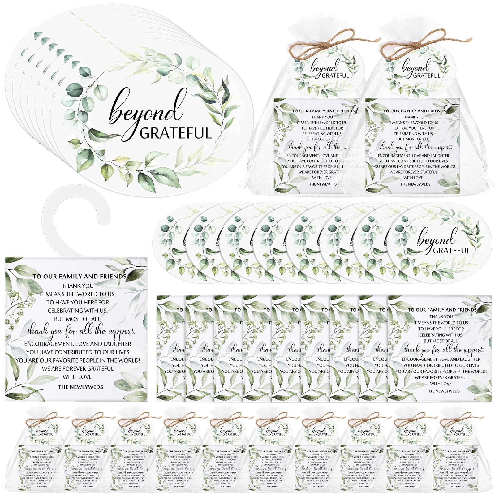 Dansib 50 Pcs Wedding Party Favor Bulk Scented Sachets Bag with 5 ...