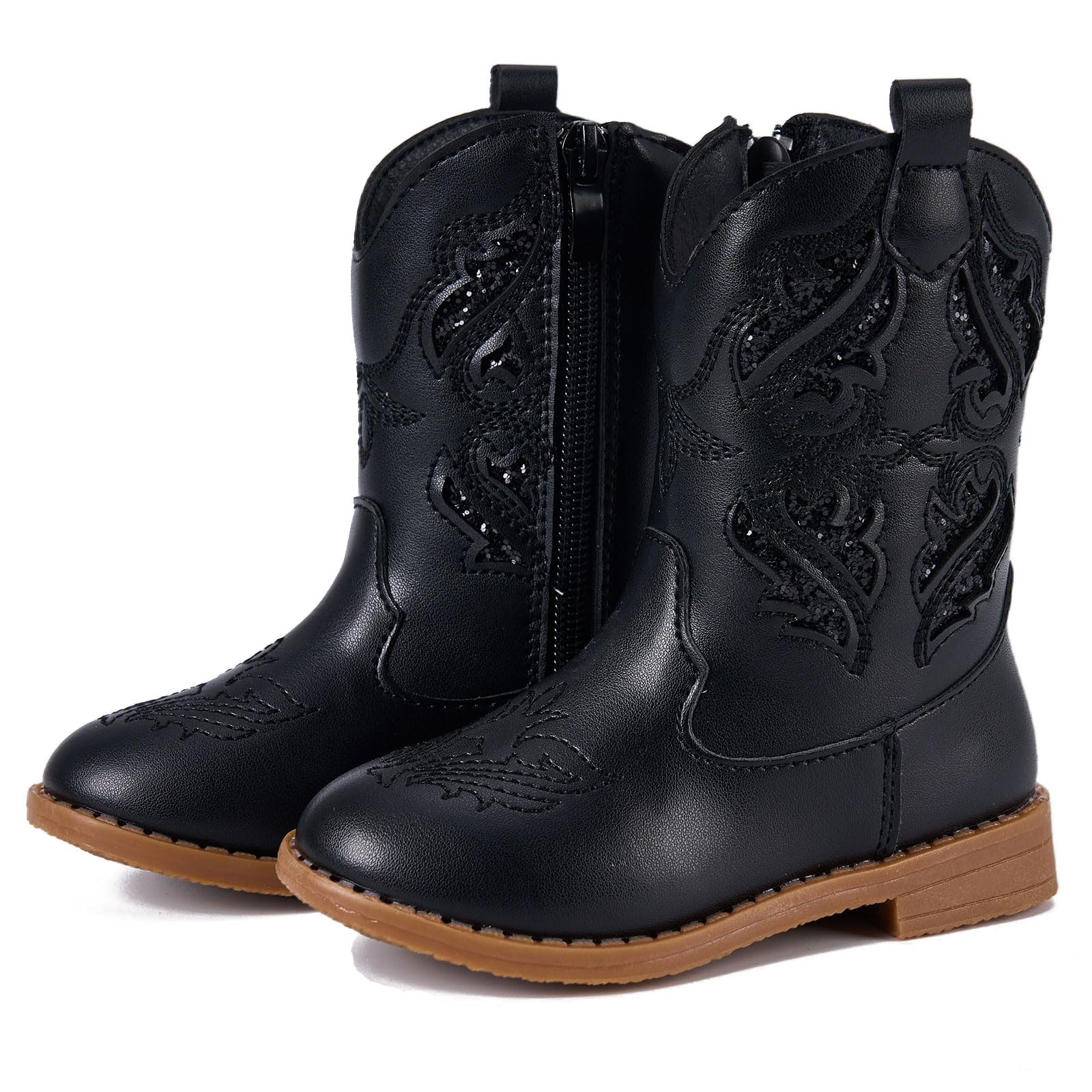 Toddler Girl Cowboy Boots With Zipper