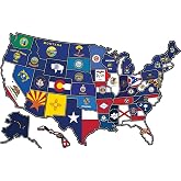 Amazon.com - RV State Travel USA Map Vinyl Sticker - Camper Trailer ...