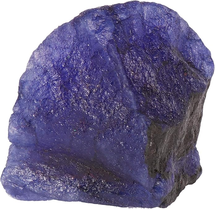 Pierre précieuse naturelle de couleur bleu saphir brut, saphir bleu ...