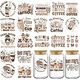 Amazon.com: AFRITEE UV DTF Cup Wraps - 20 Sheets Pink Coffee Milk Tea Drinks Uvdtf Tumbler Wrap ...