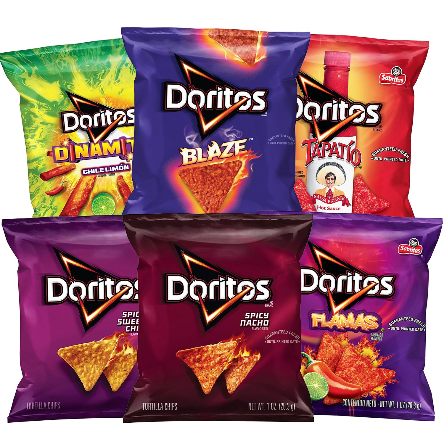 Amazon.com: Doritos Blaze Flavored Tortilla Chips, 3.125 Ounce (Pack of 10)