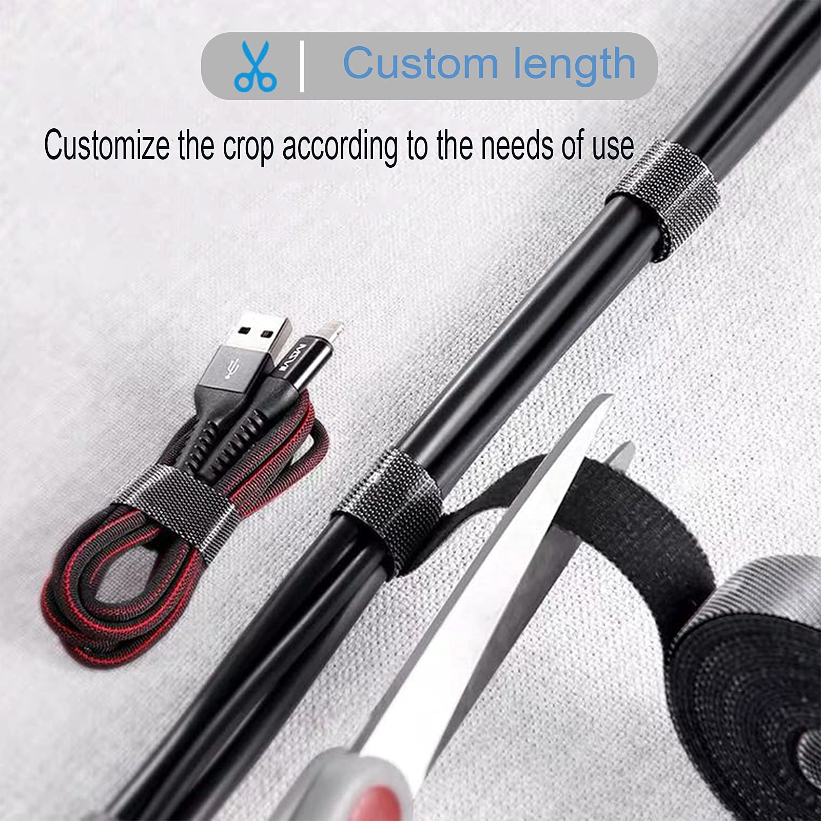 Reusable Cable Ties, Wire Organizer, Cable Management for Managing Wires & Organizing Cords ...