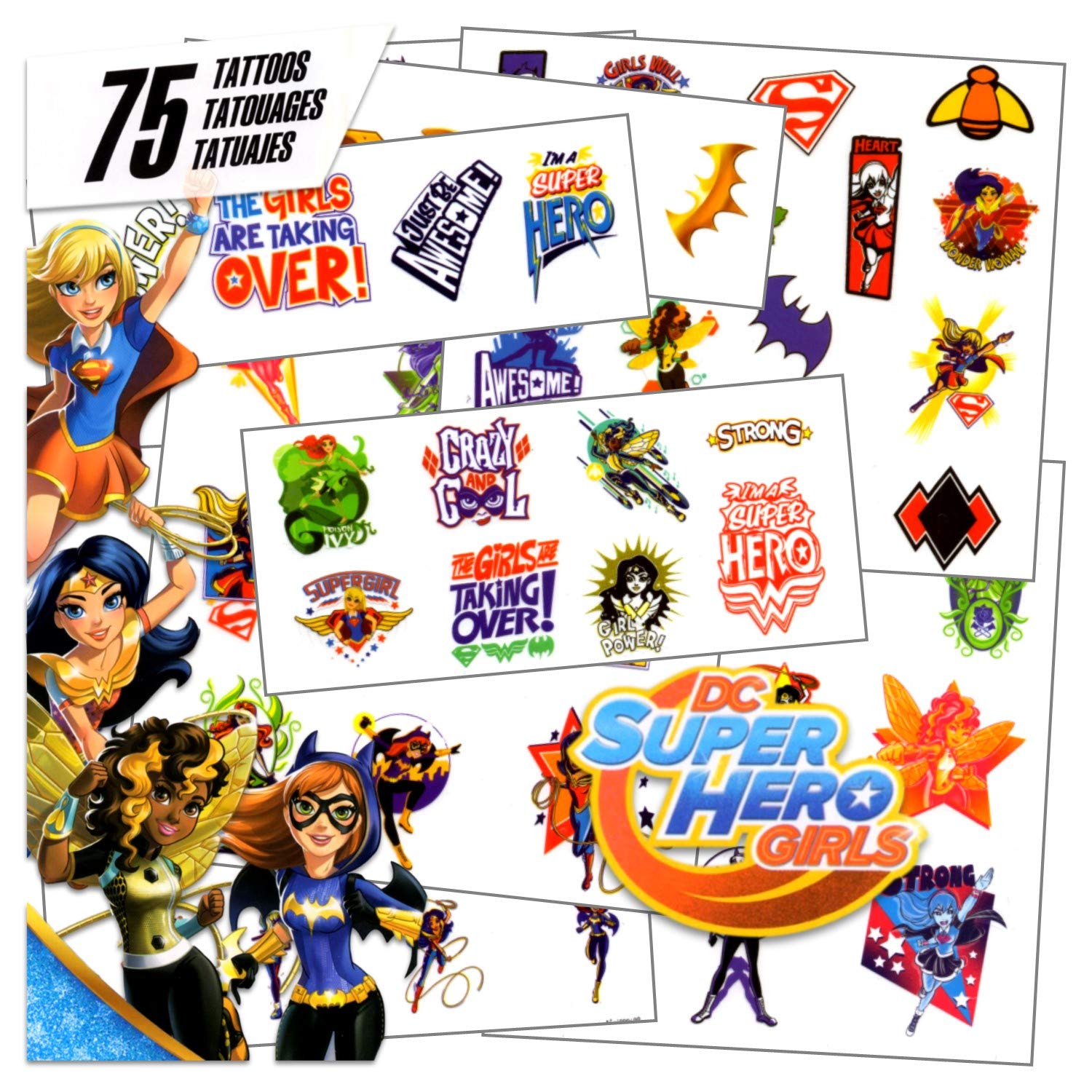 Mua DC Super Hero Girls - 75 Assorted Temporary Tattoos trên Amazon Mỹ ...