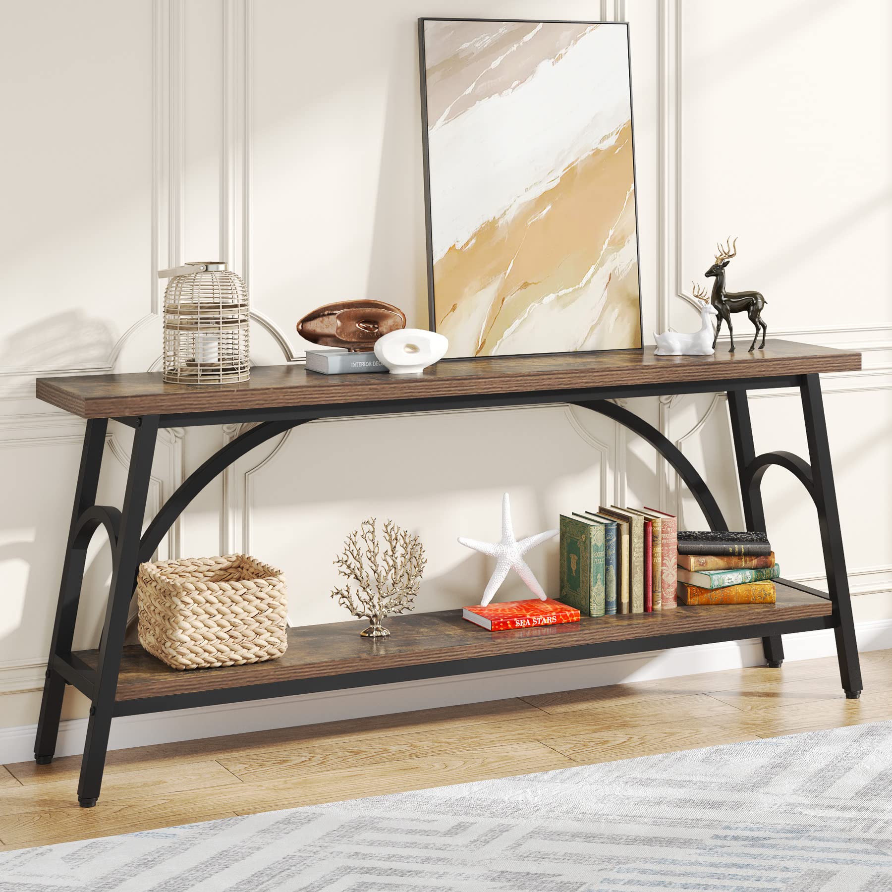 Tribesigns Extra Long Sofa Tables, 70.8”Console Table for Entryway ...