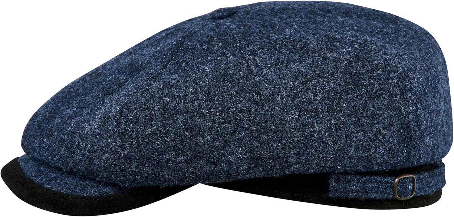 Sterkowski Malone Cap | 100% Harris Tweed 8 Piece Newsboy Hat | Vintage ...