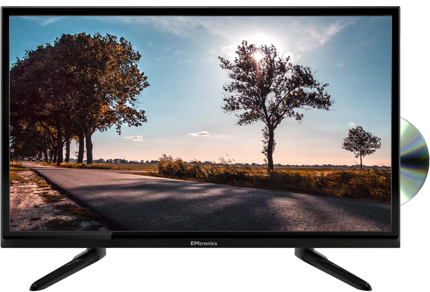 EMtronics 24″ Inch HD Ready TV with DVD Player, USB PVR and Satellite ...