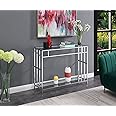 Amazon.com: Convenience Concepts Mission Glass Console Table, Clear ...