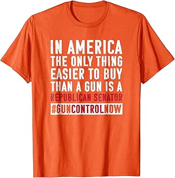 Amazon.com: Anti Gun TShirt Wear Orange Shirt End Gun Violence Shirt ...