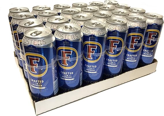 Foster`s Melbourne Lager crafted to refresh Pint Can 24 x 568ml: Amazon ...