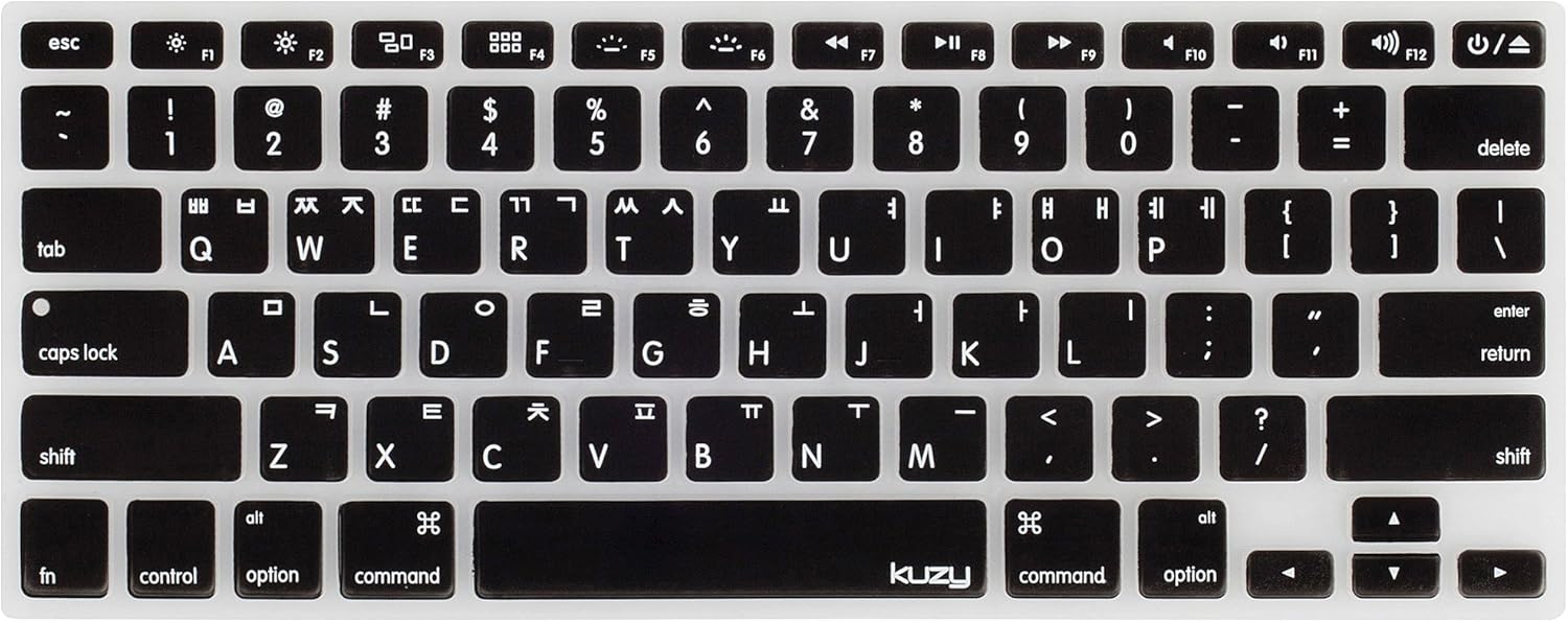 Korean Language Silicone Keyboard Cover Skin For MacBook Newest Air 13 