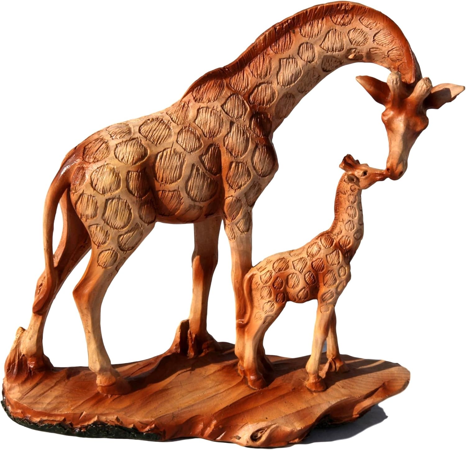 Stunning Free Standing Graceful Giraffe and Calf Decorative Ornament ...