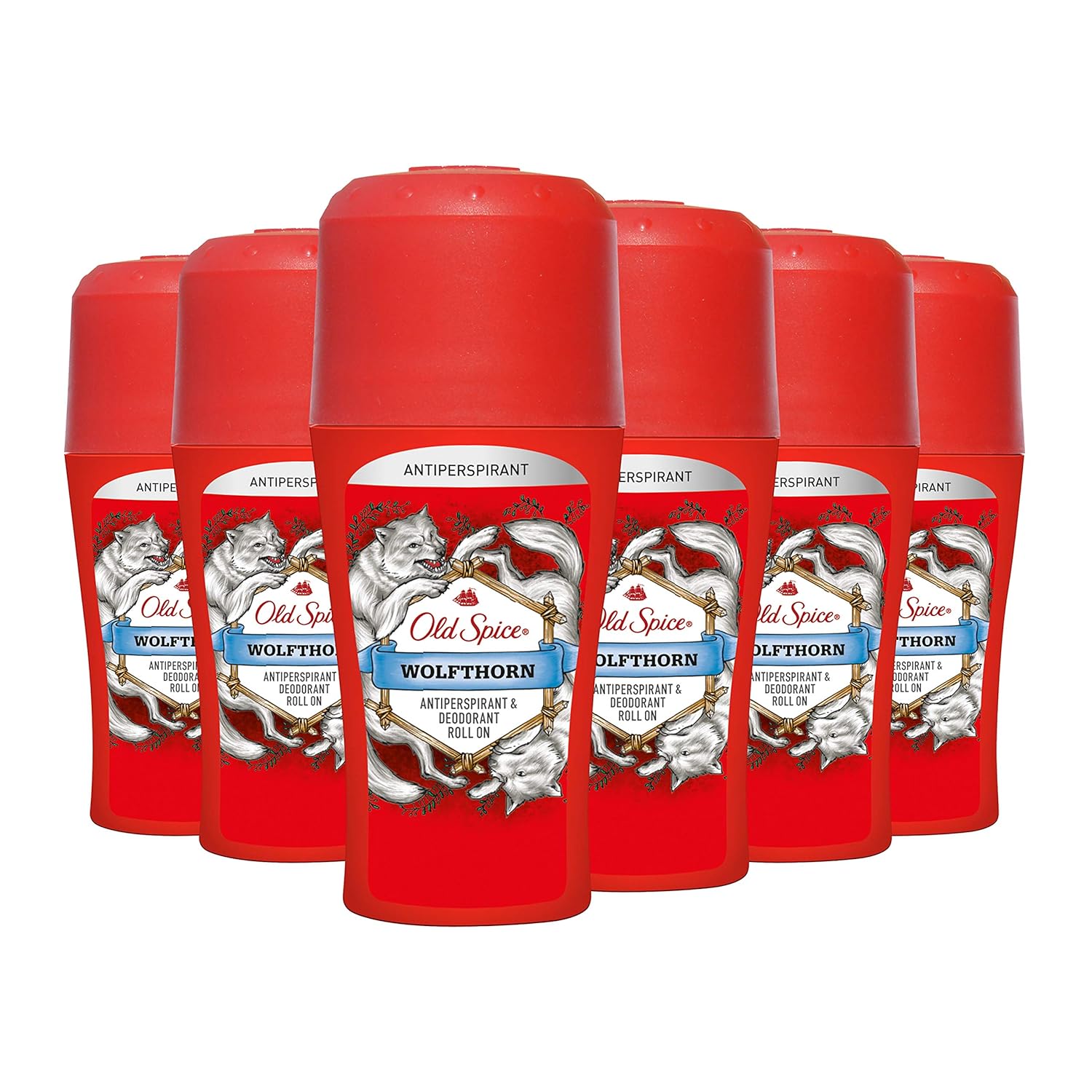 Old Spice Wolfthorn Antitranspirant und Deodorant Roll-On, 6er Pack (6 ...