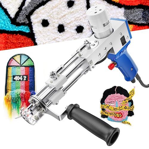 TOPQSC Tufting Gun 2-in-1 Cut Pile Loop Pile | Rug Making Machine Kit ...