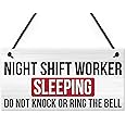 Amazon.com: Red Ocean Night Shift Worker Sleeping Do Not Disturb ...