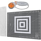 Amazon.com: WA Portman Self Healing Cutting Mat & Rotary Cutter for Fabric Set - 12x18 Inch ...