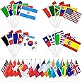 Amazon.com: 200 Countries Hand Held Flags on Stick,Small Mini ...