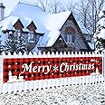 Amazon.com : Probsin Large Merry Christmas Banner 120" x 20" Double ...
