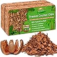 Amazon.com : ZeeDix 2 Pcs Coco Husk Chips, 2.2LBS Coco Chips Bricks Growing Medium for Plants ...