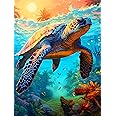 Amazon.com: Benjenes Sea Turtles Paint by Numbers Kit for Adults-Sea ...