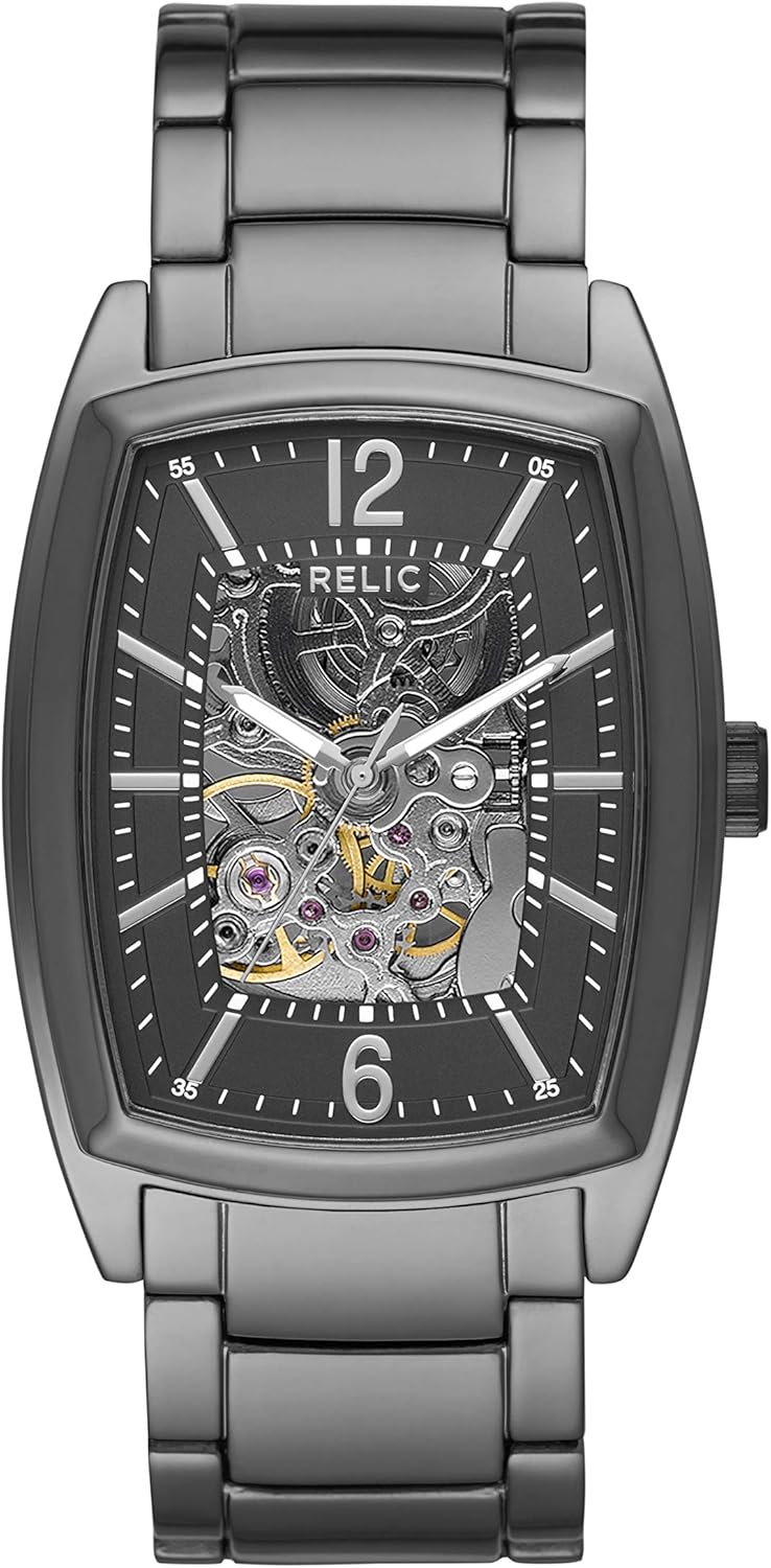 Amazon.com: Relic by Fossil Men's Perry Automatic Stainless Steel ...