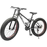 Buy STURDY BIKES Mountain Carbon Steel Fat Bike with 26X4 inch Tyres ...